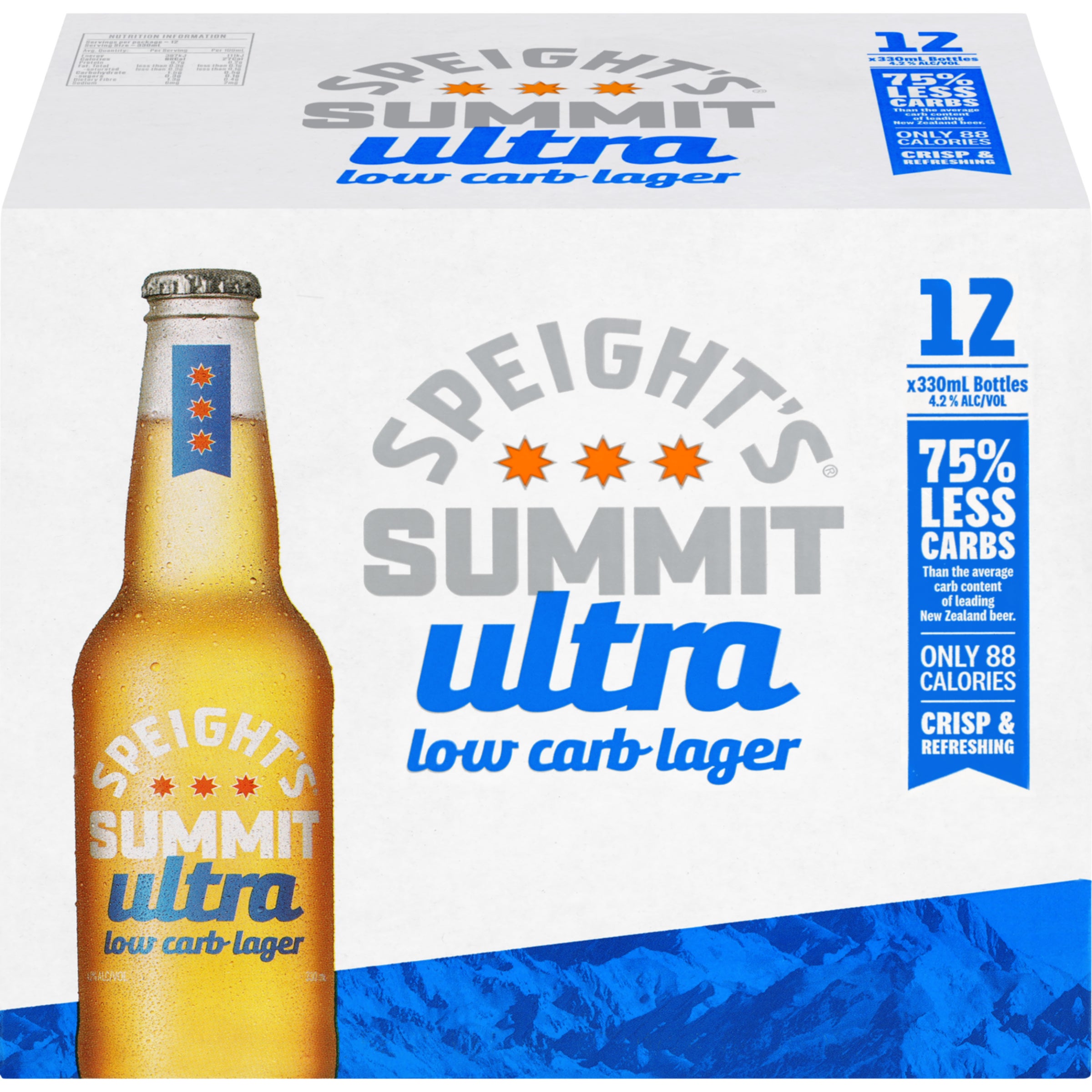 Speight's Summit Ultra Low Carb 24 Pack Bottles 330ml | Liquorland