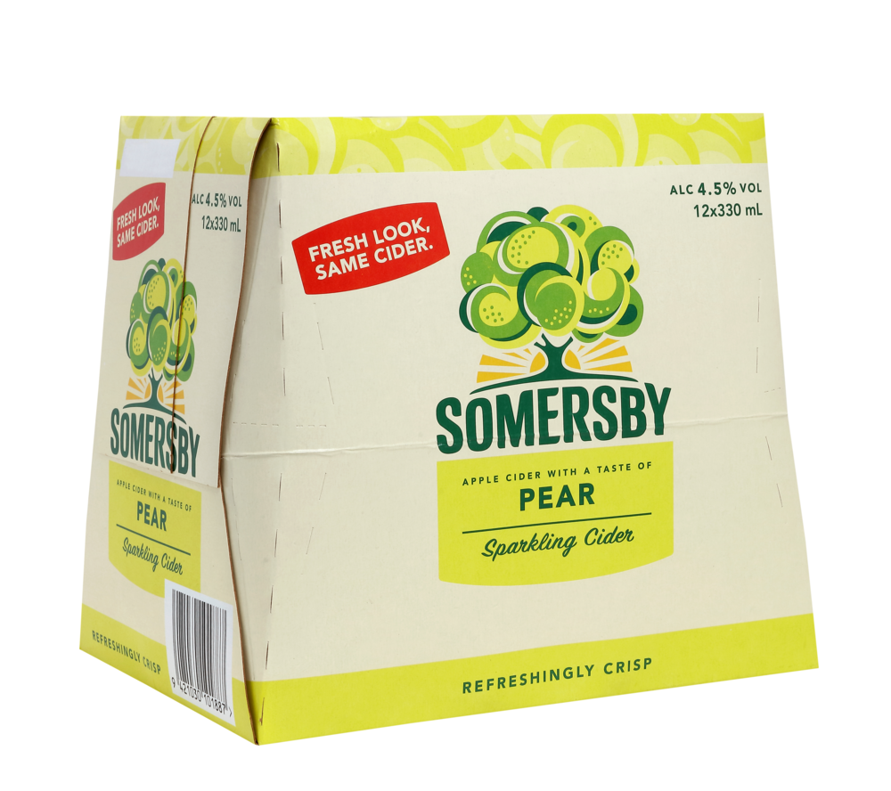Somersby Pear Cider 12 Pack Bottles 330ml | Liquorland