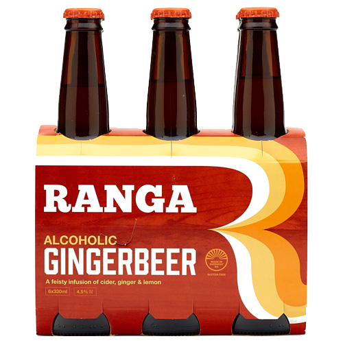 Ranga Alcoholic Ginger Beer 6 Pack Bottles 330ml | Liquorland
