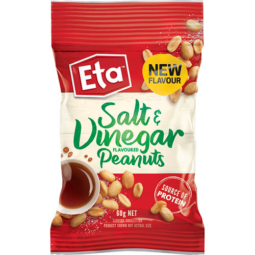 Eta Salt & Vinegar Peanuts 60gm | Liquorland