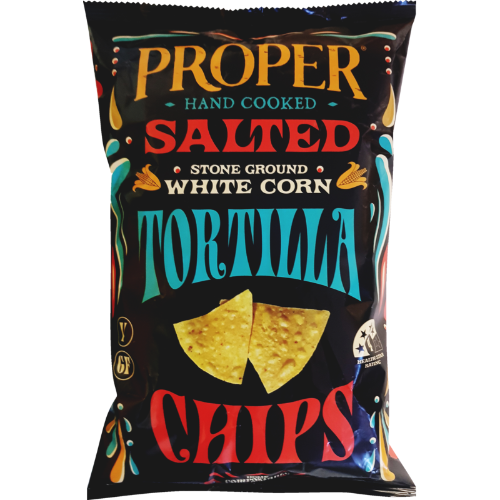 Proper Crisps Salted Tortilla Chips 150gm | Liquorland