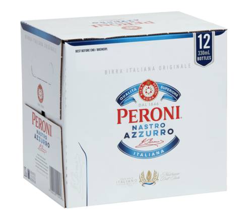 Peroni Nastro Azzurro 12 Pack Bottles 330ml | Liquorland