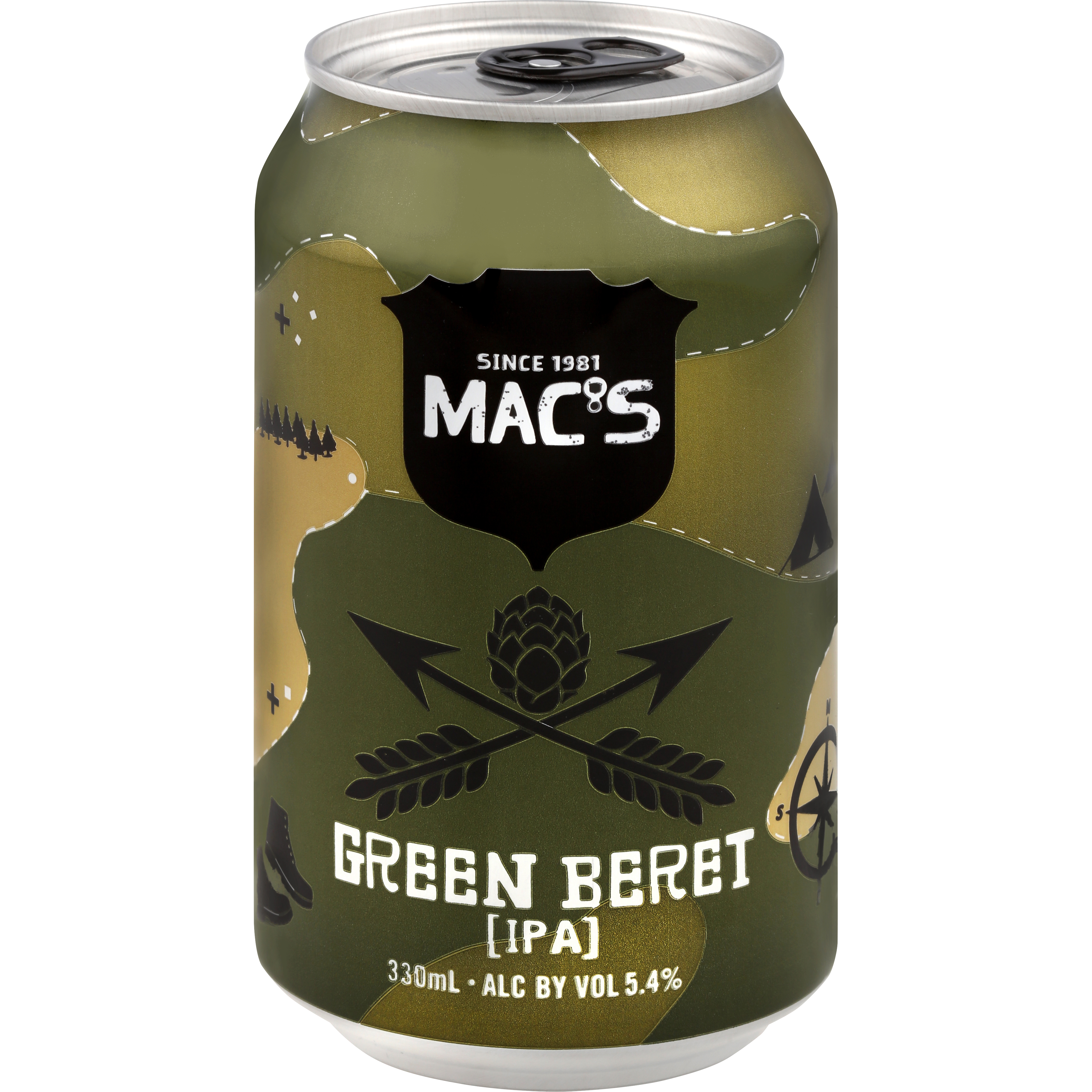 Macs Green Beret IPA 6 Pack Cans 330ml | Liquorland