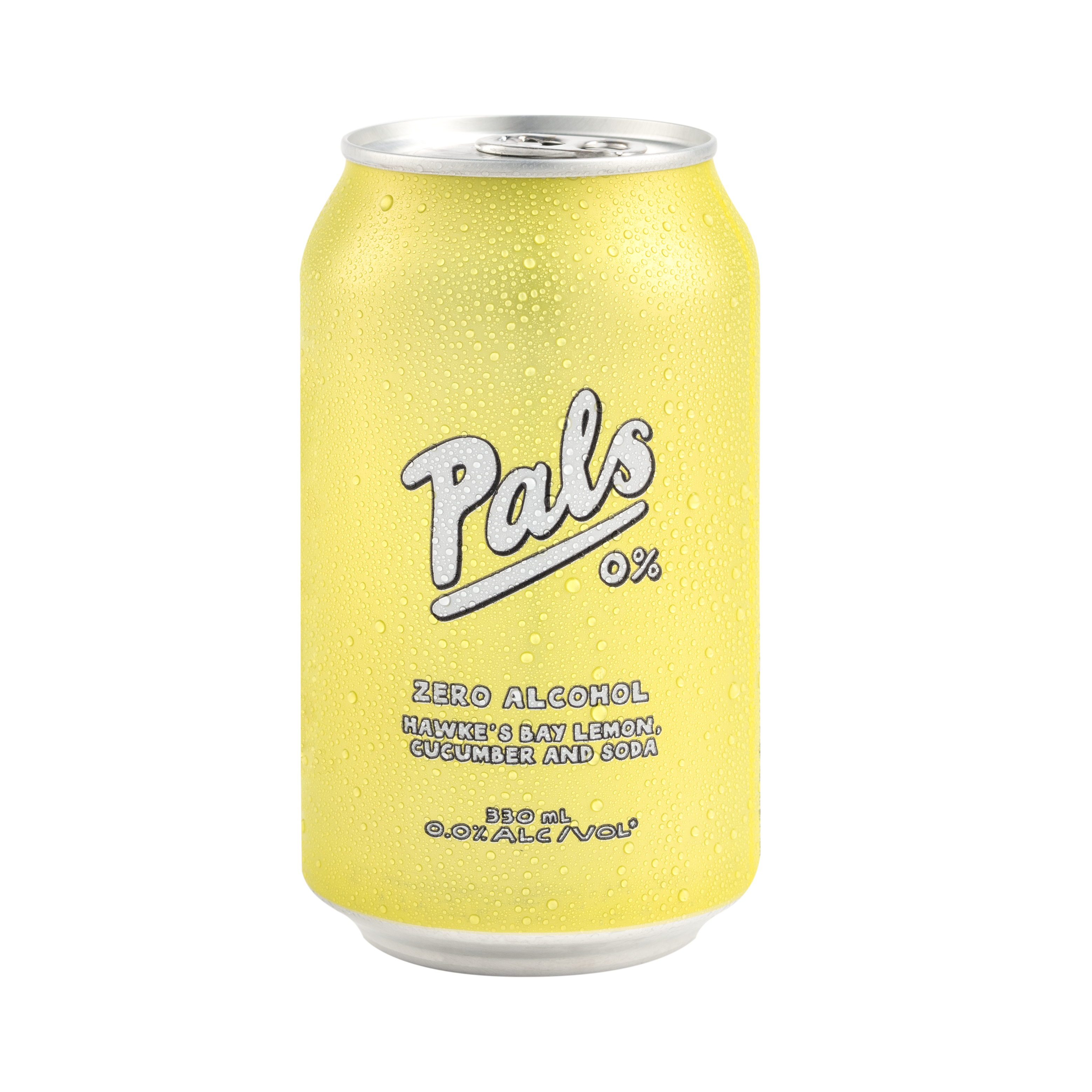Pals Zero Alcohol Hawkes Bay Lemon Cucumber & Soda 6 Pack Cans 330ml ...