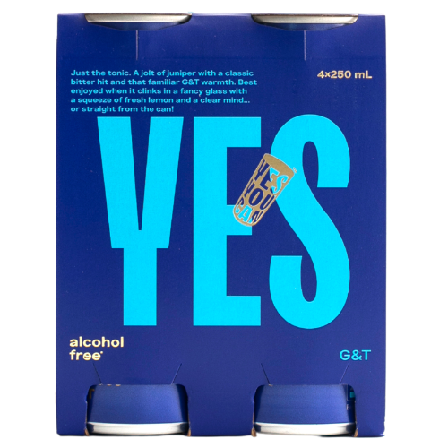Yes You Cans Alcohol Free Gin & Tonic 4 Pack Cans 250ml | Liquorland