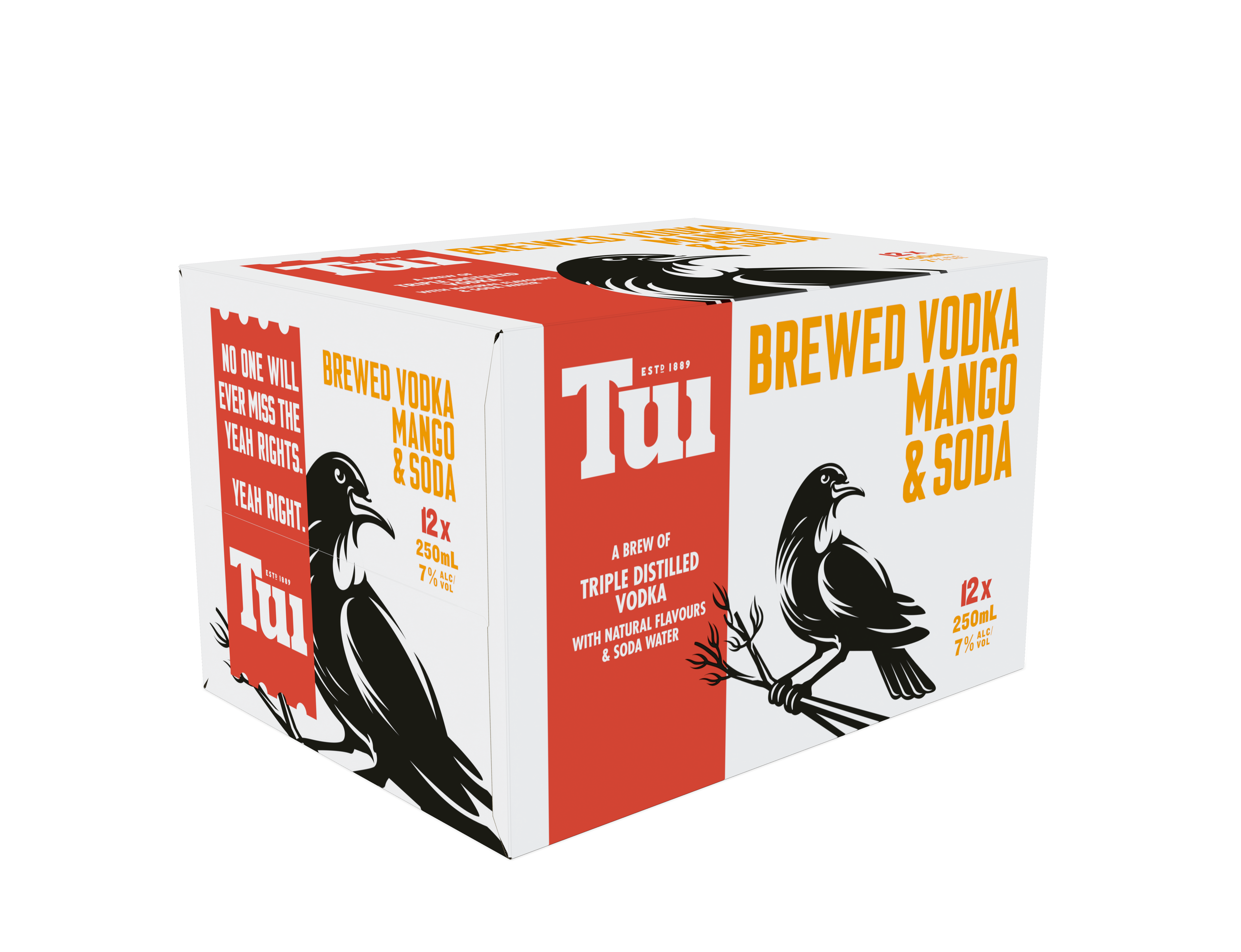 Tui Vodka Mango & Soda 7% 12 Pack Cans 250ml | Liquorland