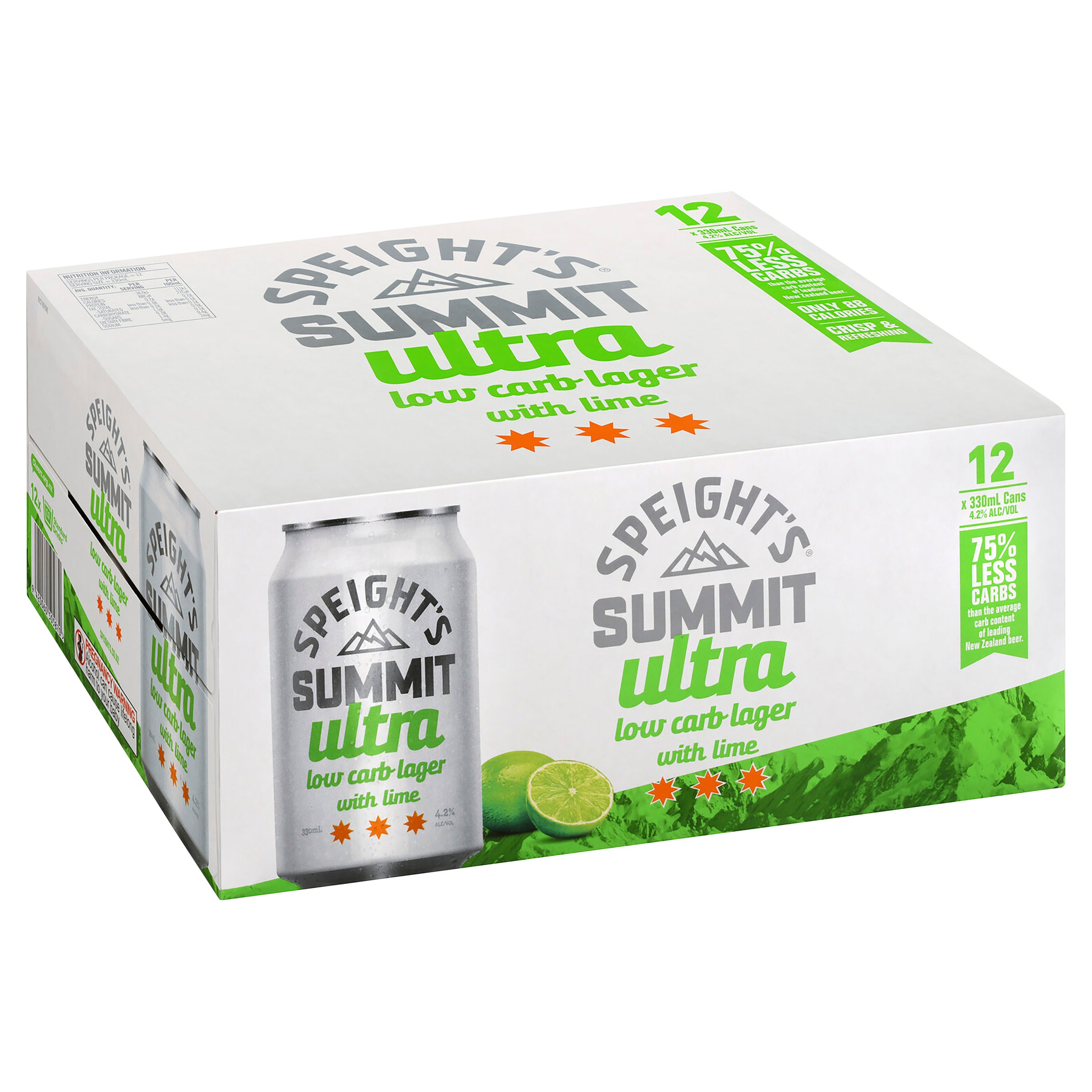 Speights Summit Ultra Lime 12 Pack Cans 330ml | Liquorland