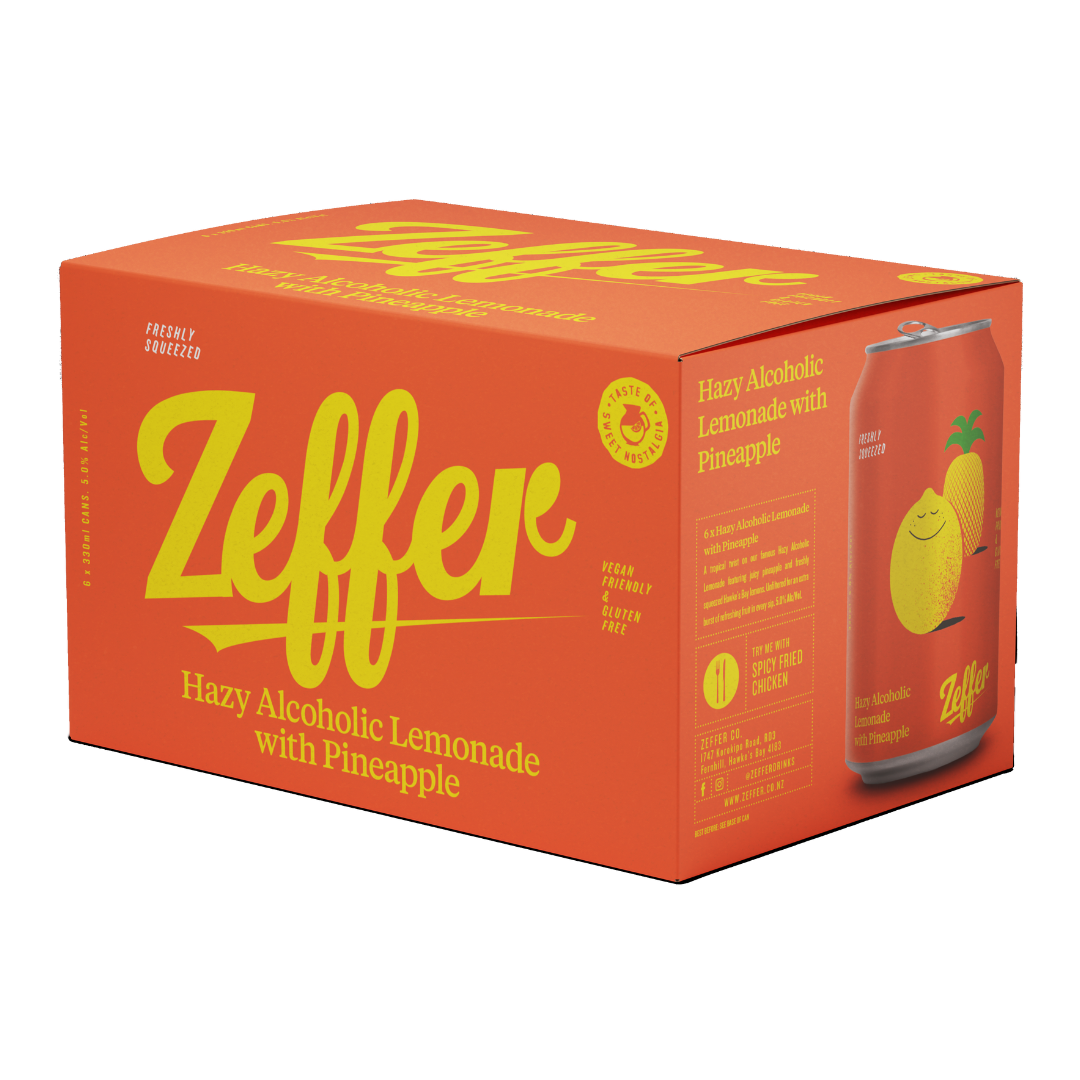 Zeffer Hazy Alcoholic Lemonade Boysenberry 5% 6 Pack Cans 330ml ...