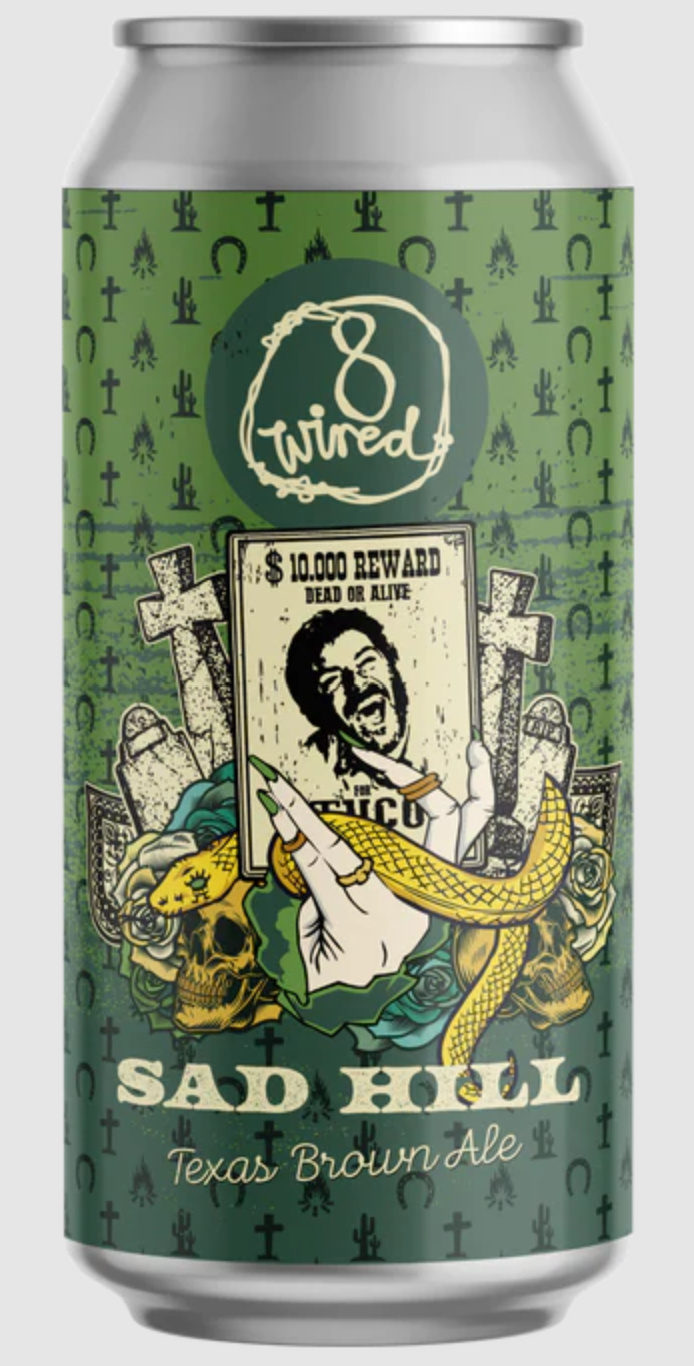 8 Wired Sad Hill Texas Brown Ale Can 440ml | Liquorland