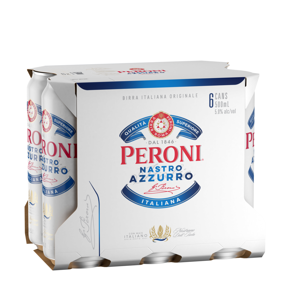 Peroni Nastro Azzuro 6 Pack Cans 500ml | Liquorland