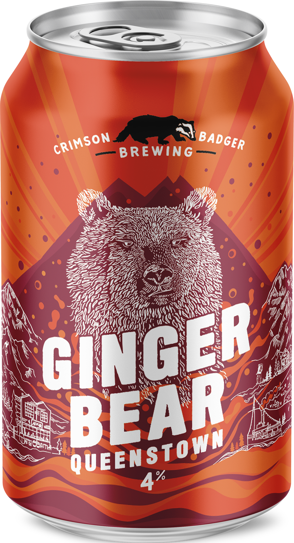 Crimson Badger Ginger Bear 4% 10 Pack Cans 330ml | Liquorland