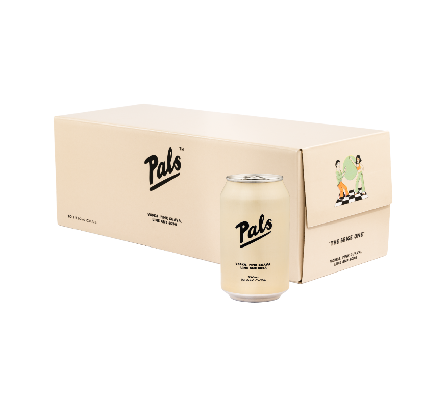 Pals Vodka Hawkes Bay Lime and Soda 5% 10 Pack Cans 330ml | Liquorland