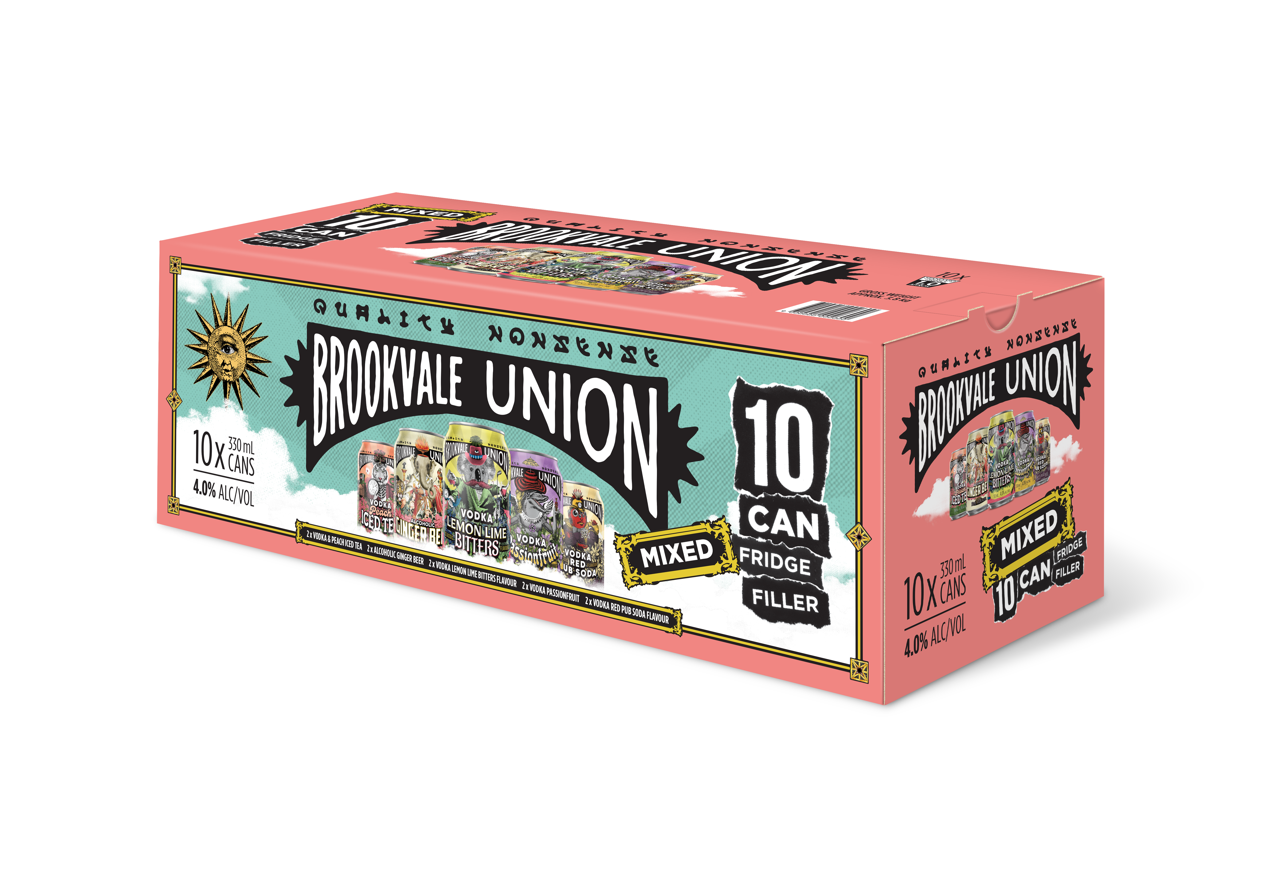 Brookvale Union Mixed 4% 10 Pack Cans 330ml | Liquorland