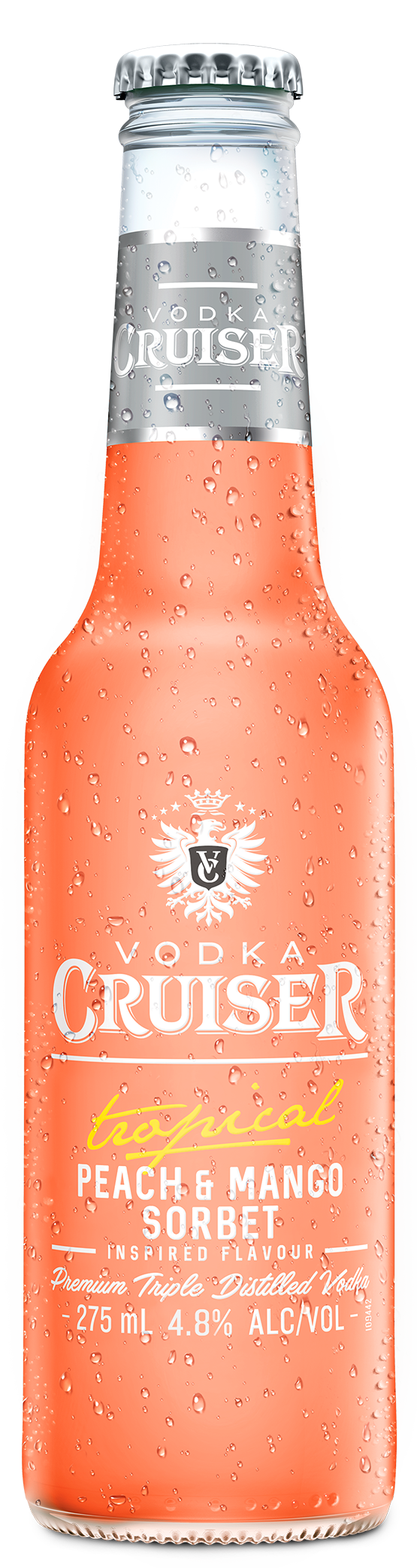 Cruiser Tropical Peach & Mango Sorbet 4.8% 12 Pack Bottles 275ml ...