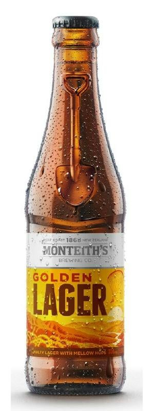 Monteiths Classics Golden Lager 6 Pack Bottles 330ml | Liquorland